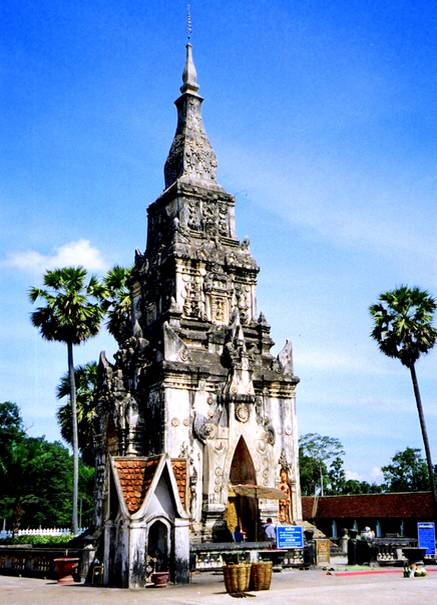 Eye in the Sky: That Ing Hang in Savannakhet - Buddha's Spine in South Laos
