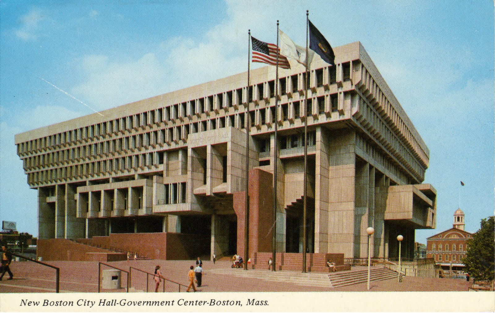 POSTALES INVENTADAS: 401. New Boston City Hall-Government Center Boston ...