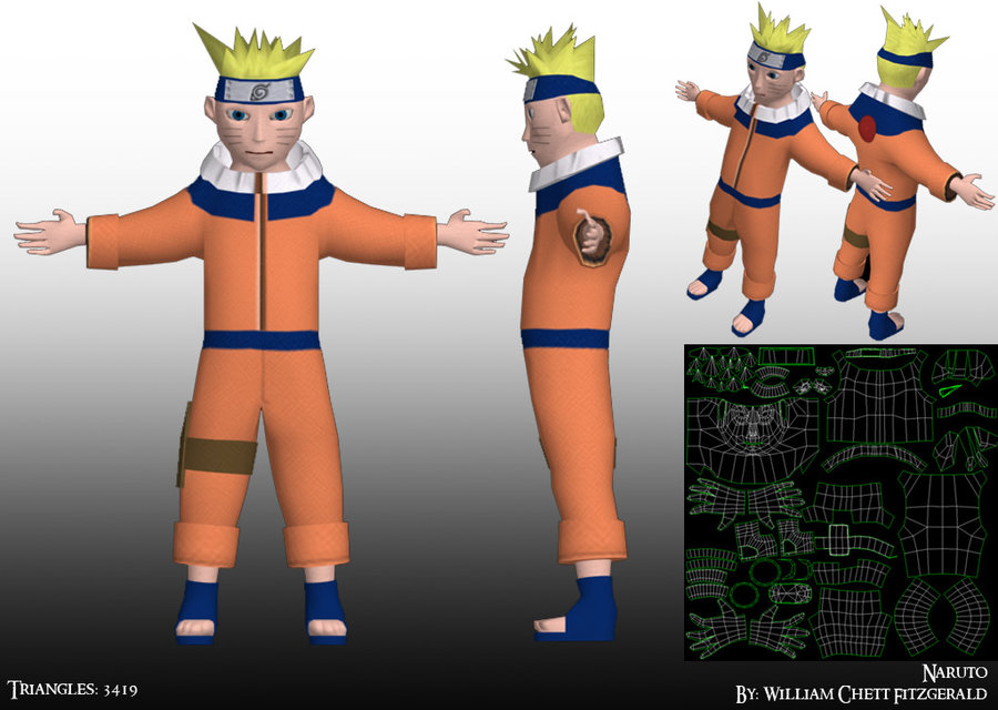 my wallpapers: Naruto - 3d Model