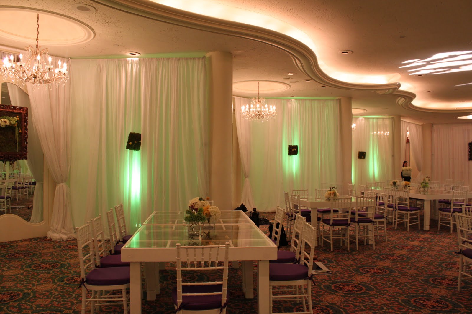 Omni Shoreham event-with our drapings ,flowers ,picture frames ,and ...