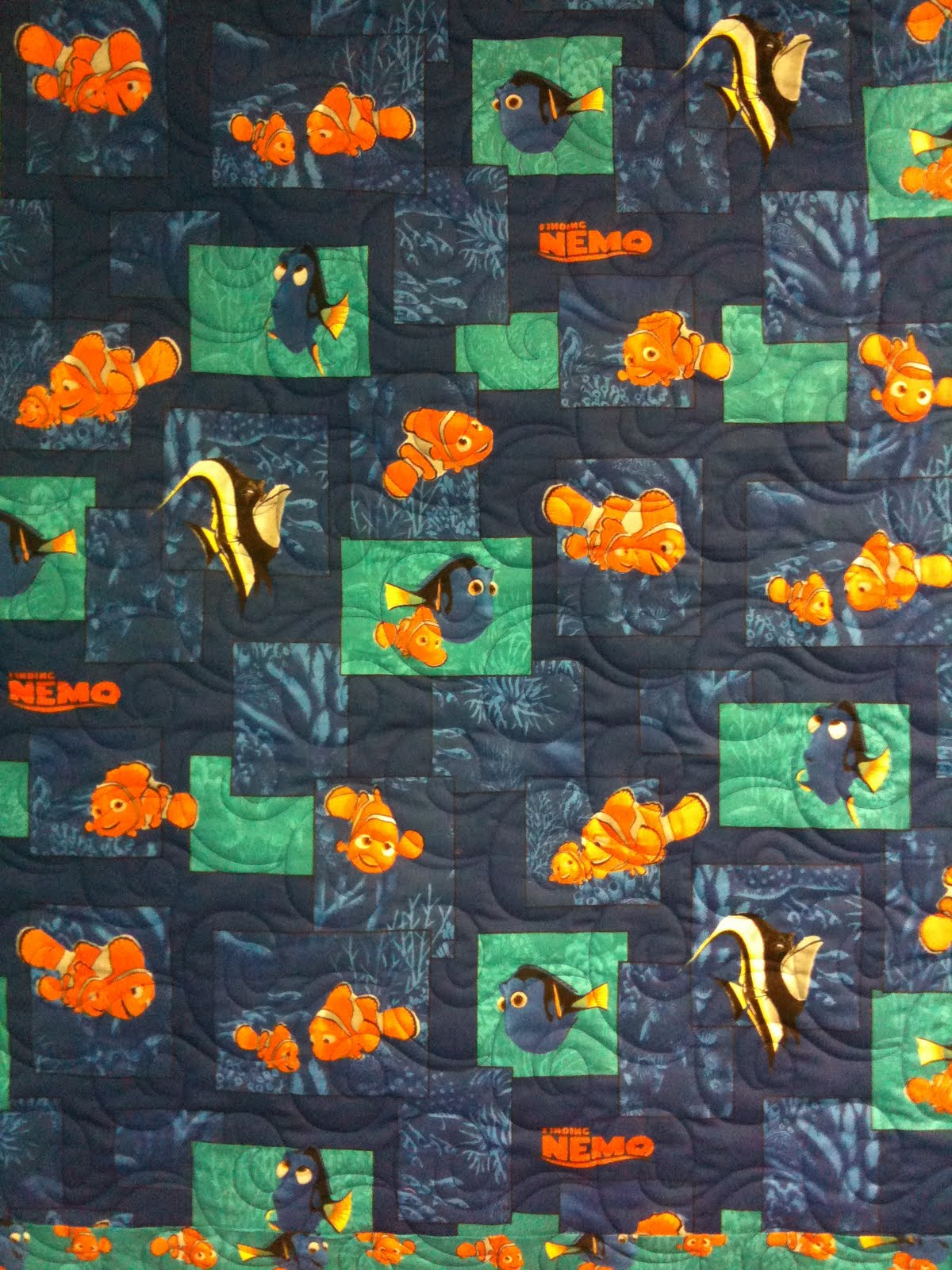 American Made Quilting: Bonnie's finding Nemo quilt