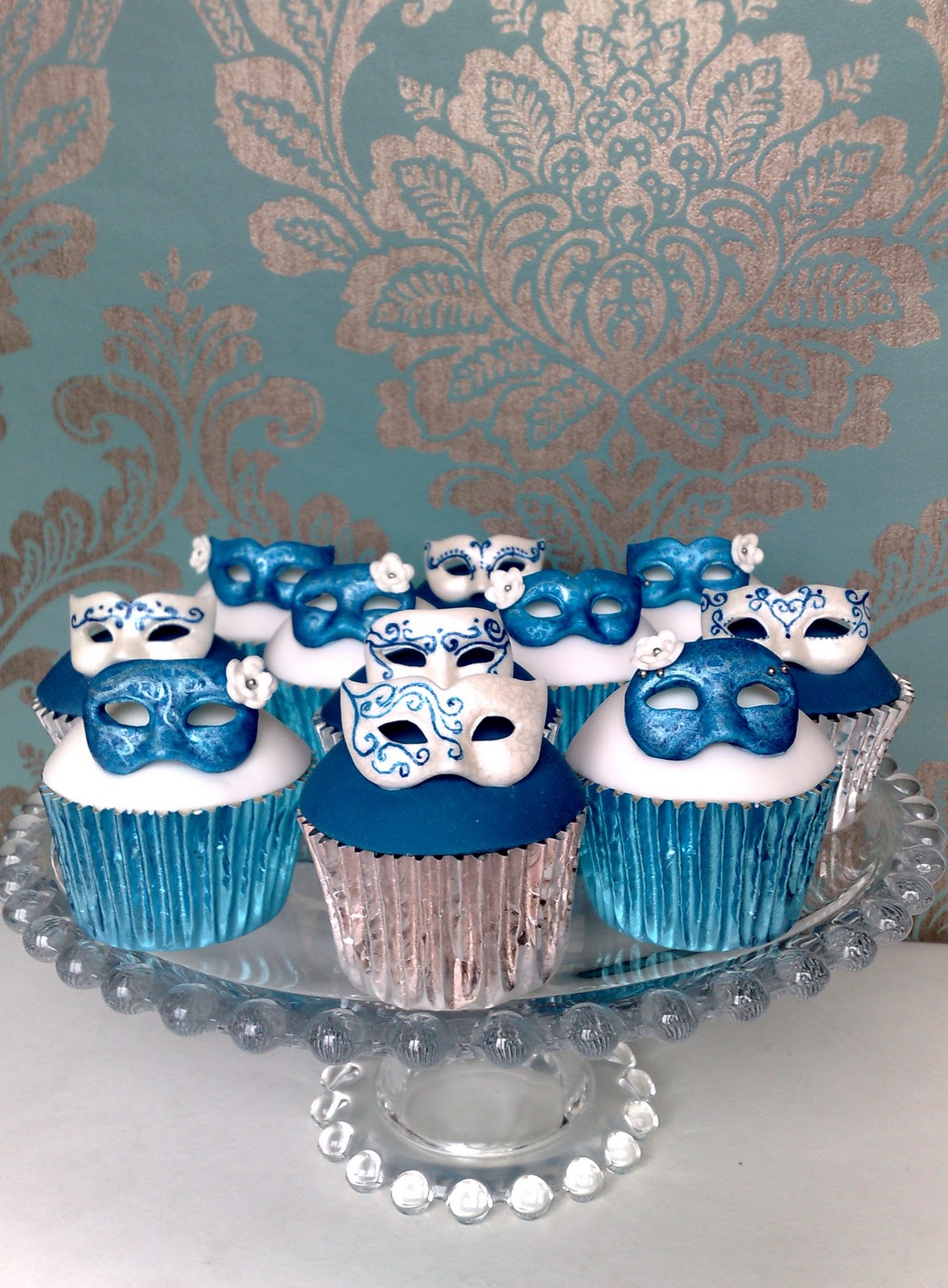 Small Things Iced: Masquerade Cupcake Tower