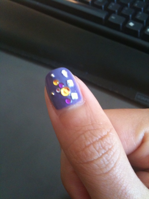 prettymynails: Lakers nails!!!!