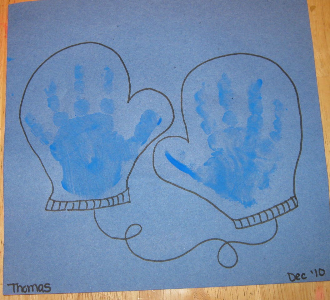 Play With Me: Handprint Mittens