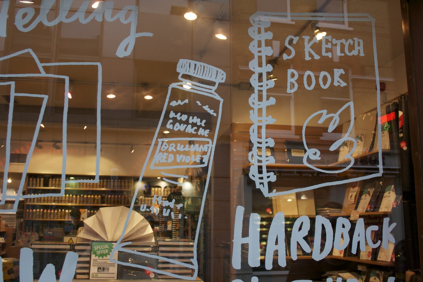 My 'Richard Curtis' London: Art Shop windows