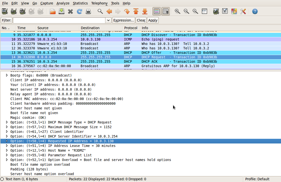 Balas Blog Four Stages Of Dhcp Capture By Wireshark