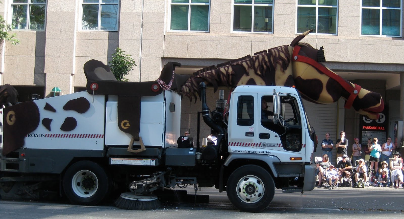 Kristi visits Canada: Calgary Stampede Parade Street Sweeper
