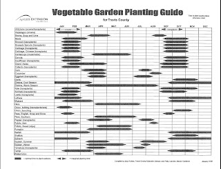 Texas Farm and Garden Variety: Vegetable Planting Guide - Travis County ...