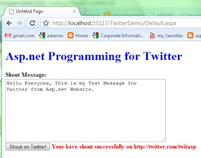 Twitter Posting from Asp.net Website - Twitterizer Open Source Tutorial ...