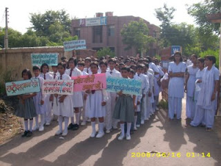 JNV DEVRALA BHIWANI: Rashtriya Sadbhawna Rally by Students of JNV Devrala