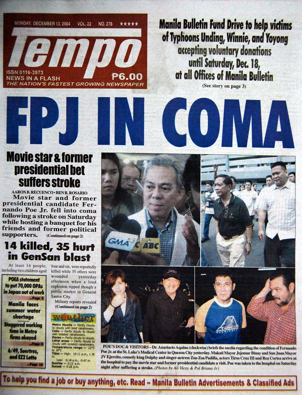 Video 48: THE HEADLINES 3 YEARS AGO: FPJ IS DEAD