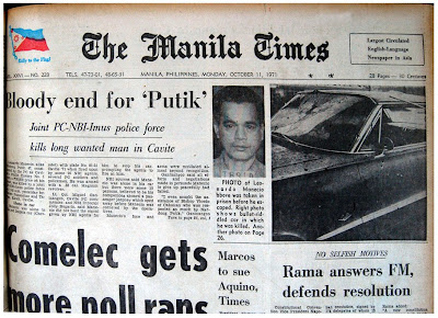 Video 48: OCTOBER 11, 1971: THE BLOODY END OF "NARDONG PUTIK"