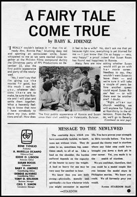 Video 48: FPJ- SUSAN ROCES ROMANCE: THE WEDDING --- "A FAIRY TALE COME ...