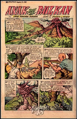 FPJ: "ANAK NG BULKAN" (1959): KOMIKS SERIAL AND MOVIE ADAPTATION