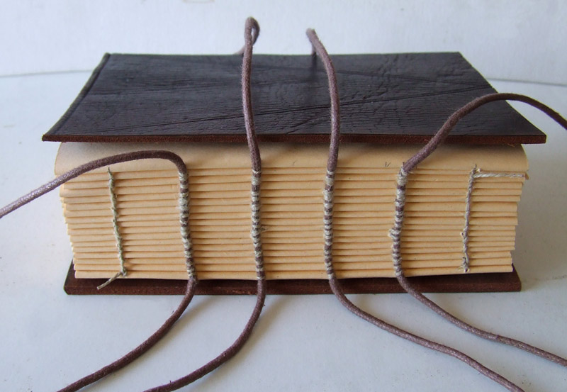 TeoStudio Handbound Journals: Sewing on cord