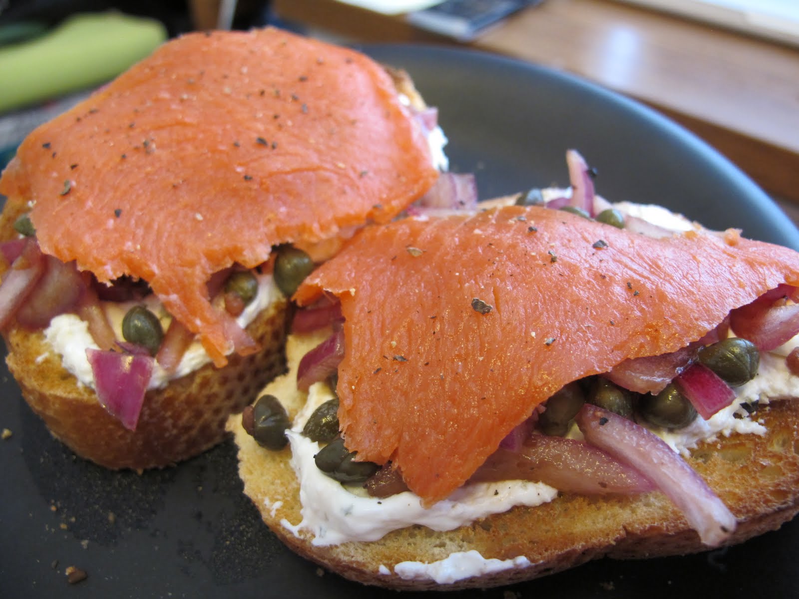 Classy Eats: Smoked salmon breaky.