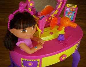 The Miscellaneous Blog: Fisher-Price Dora's Let's Get Ready Vanity Review