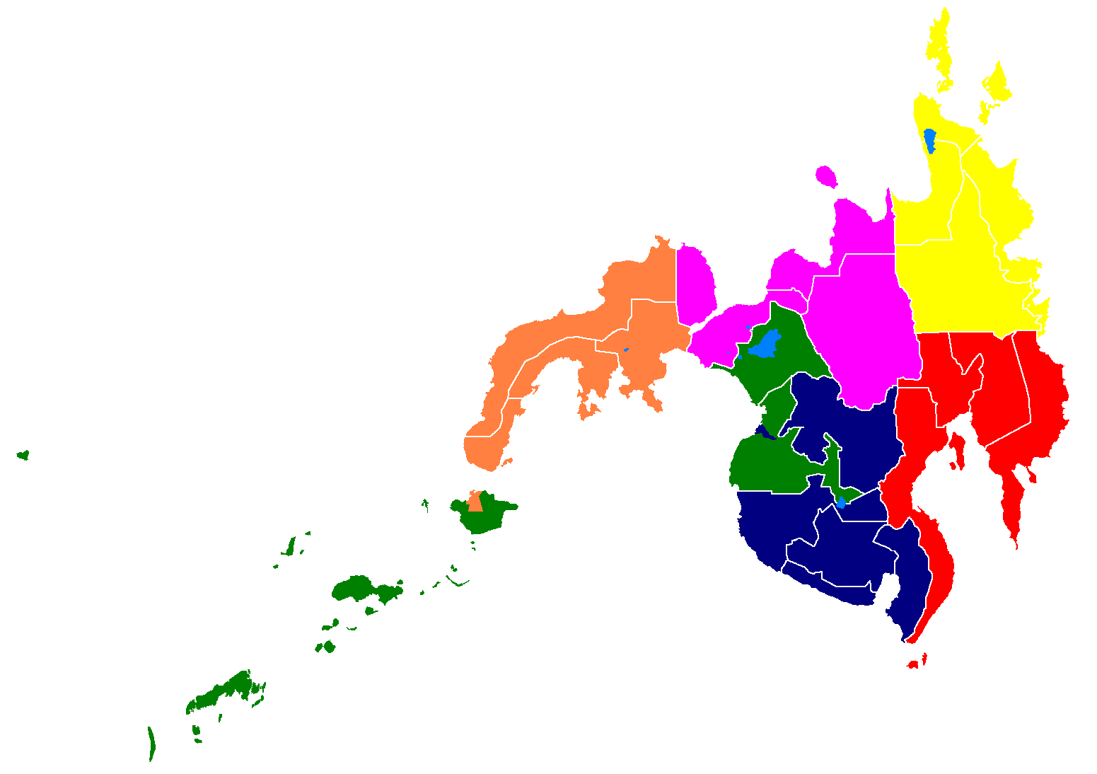 mindanao - maps: Administrative regions