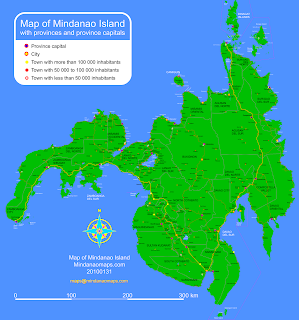 mindanao - maps: Population in towns