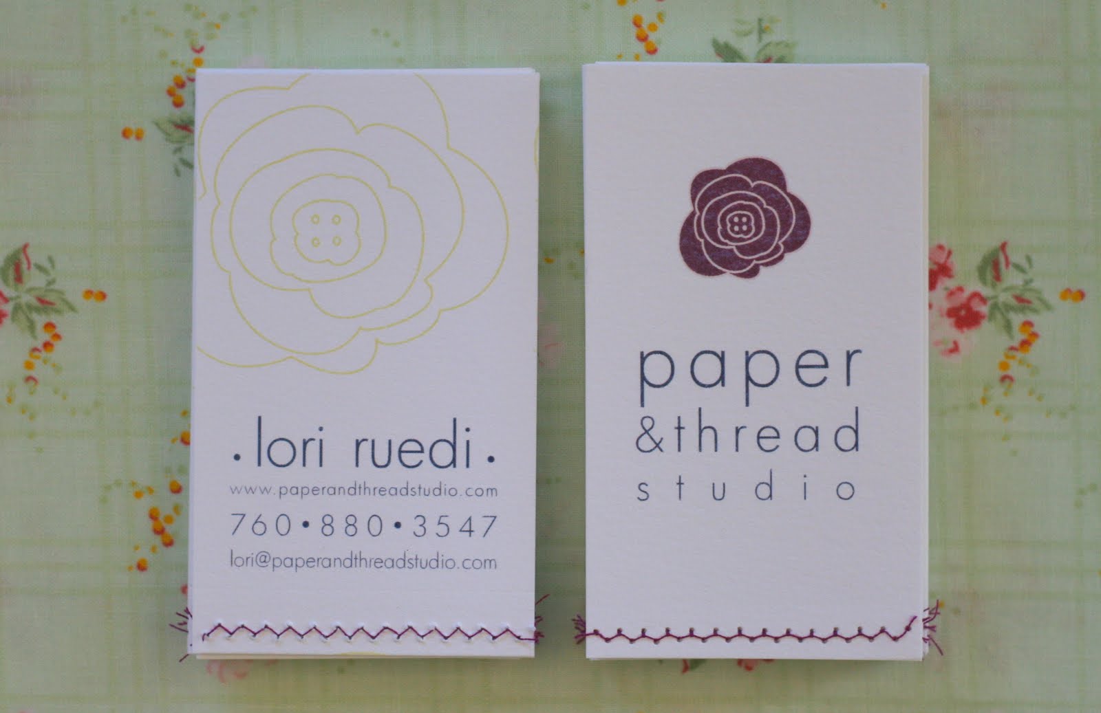 Paper and Thread: New Business Card Design
