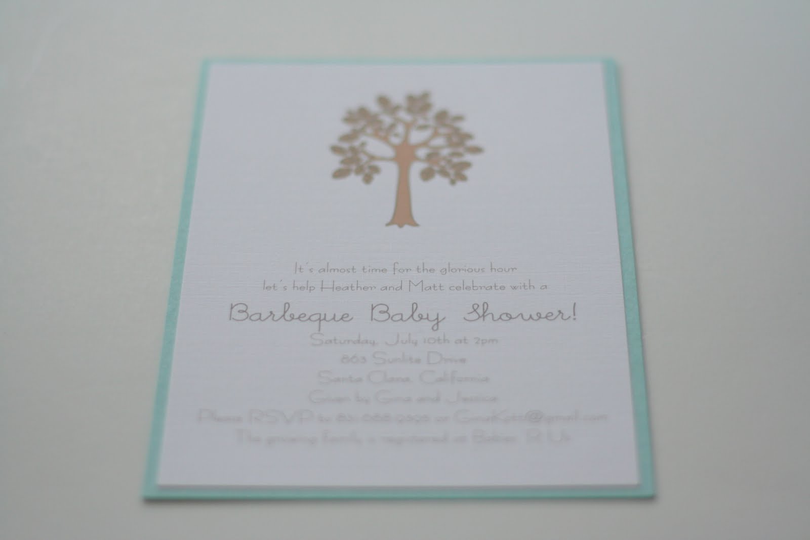 Paper and Thread: A Growing Family's Baby Shower: San Diego Invitations