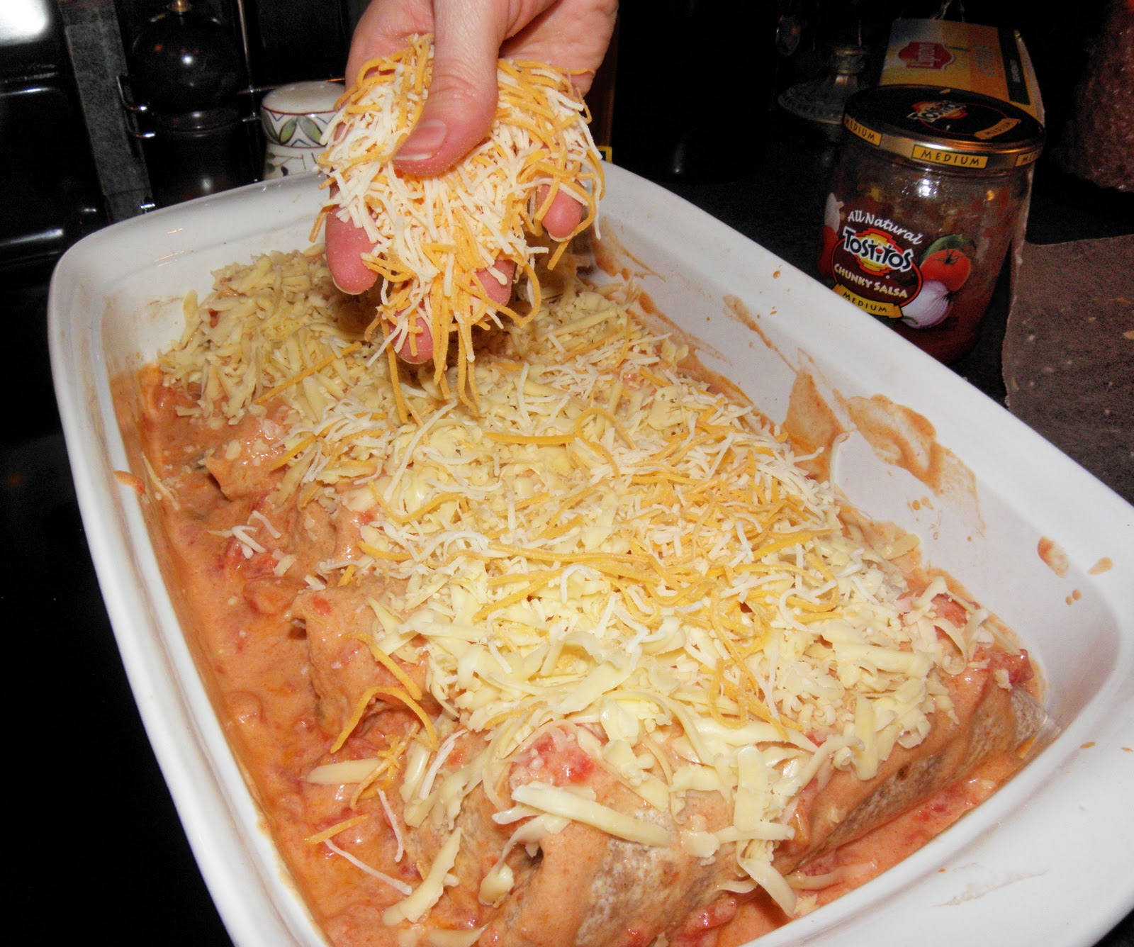 The Cozy Little Kitchen: Fiesta Chicken Enchiladas