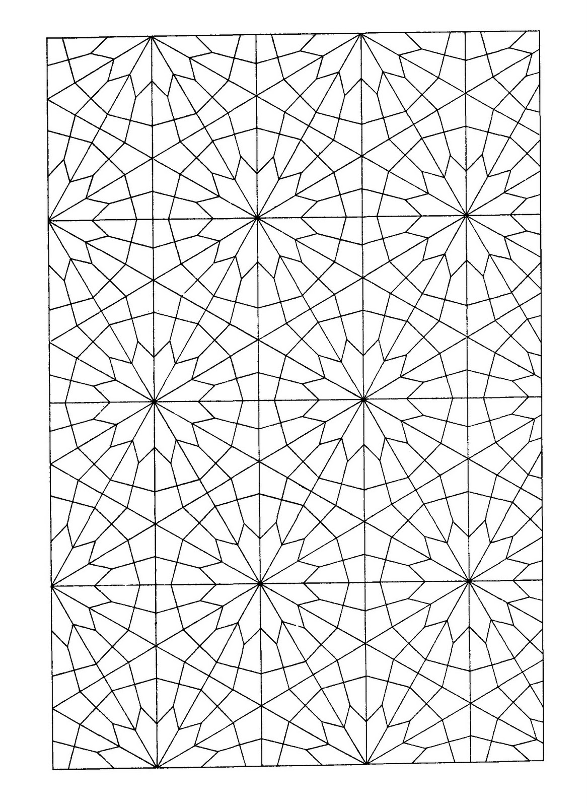 Rectangle Coloring Mandalas Coloring Coloring Pages