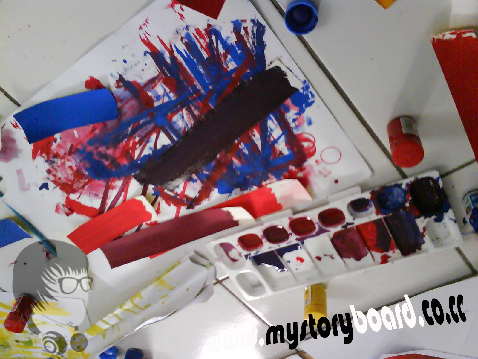 Firli Herdiana Portfolio 2012: Nirmana 2D : Gradasi 3 Warna (cat poster)