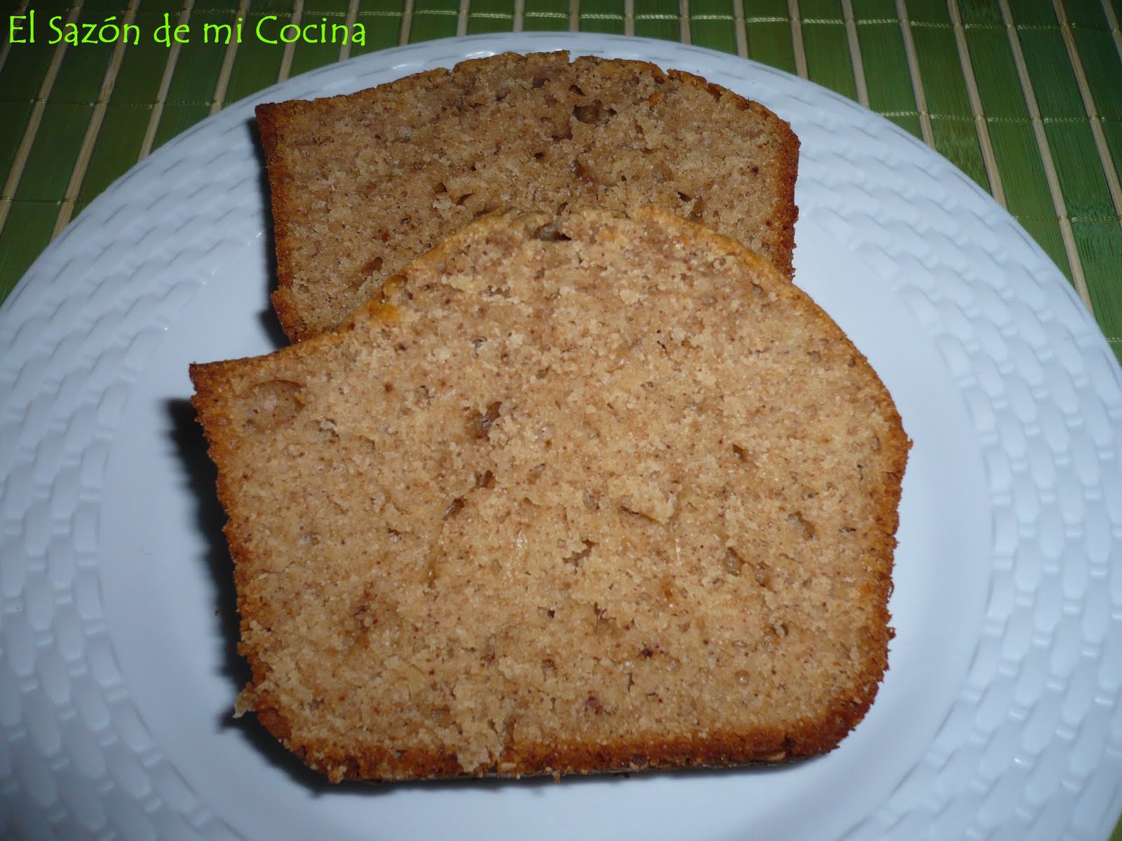 EL SAZON DE MI COCINA: Pan-bizcocho de miel y semillas