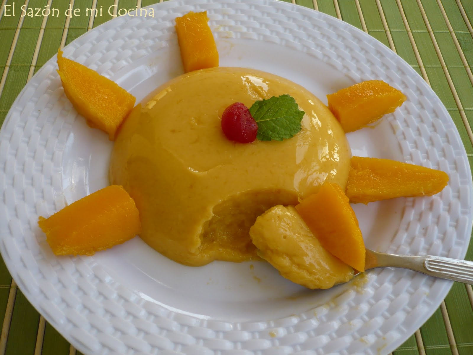 EL SAZON DE MI COCINA: Cuajada de mango