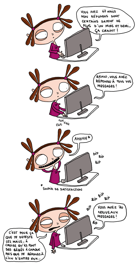 Le coin des bulles: Trop de mails