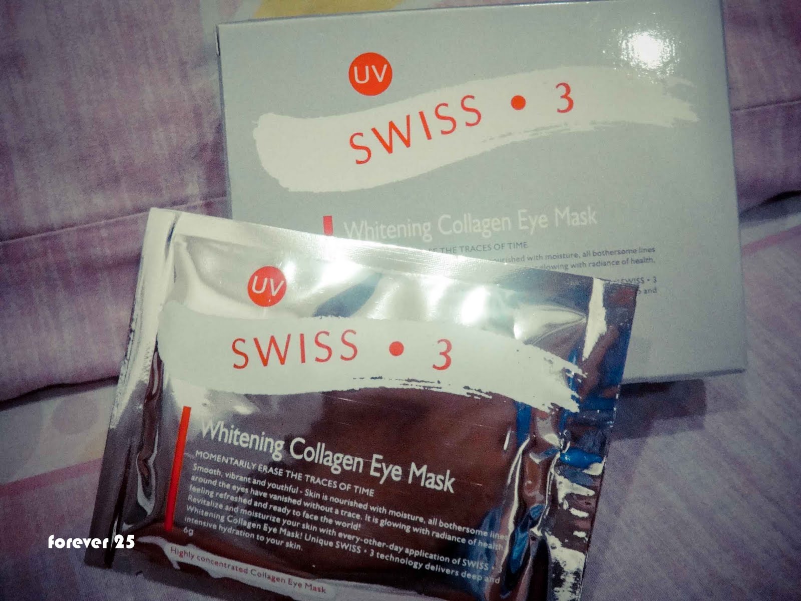♥ Home Sweet Home ♥: SWISS.3 Whitening Collagen Eye Mask