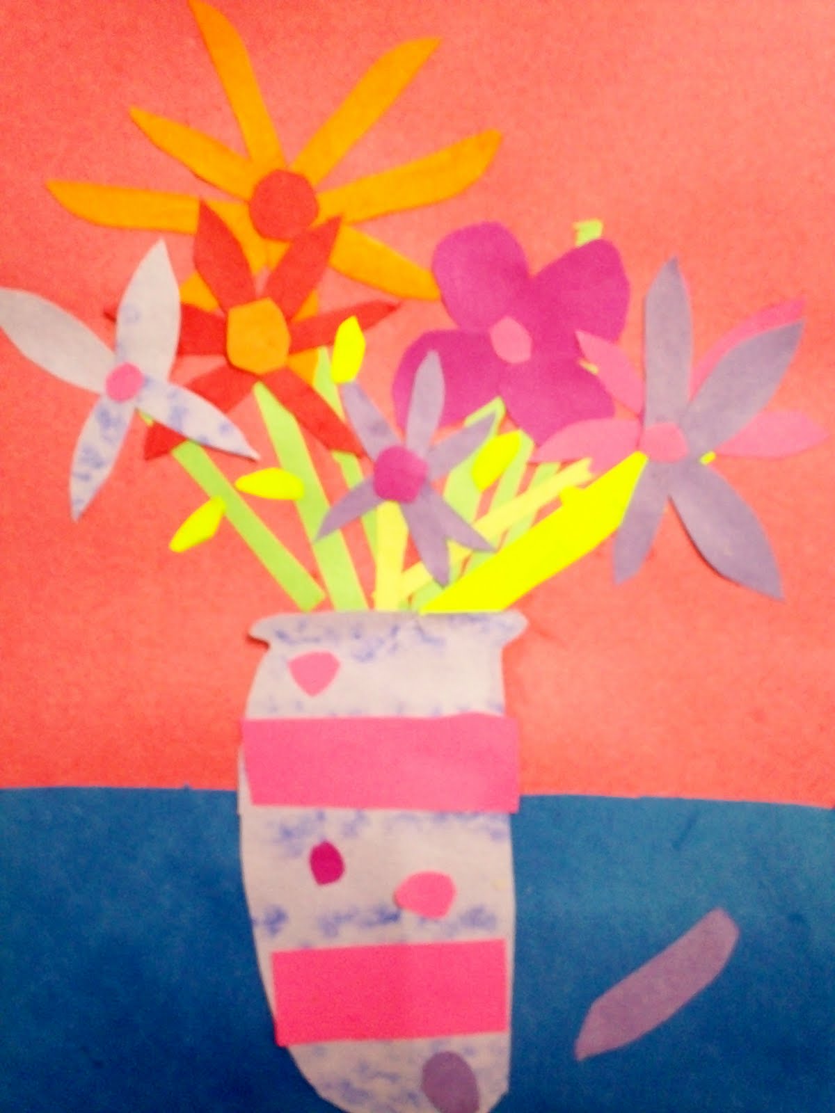 Art With Mr. E: Collage Flowers & Vases - 2nd
