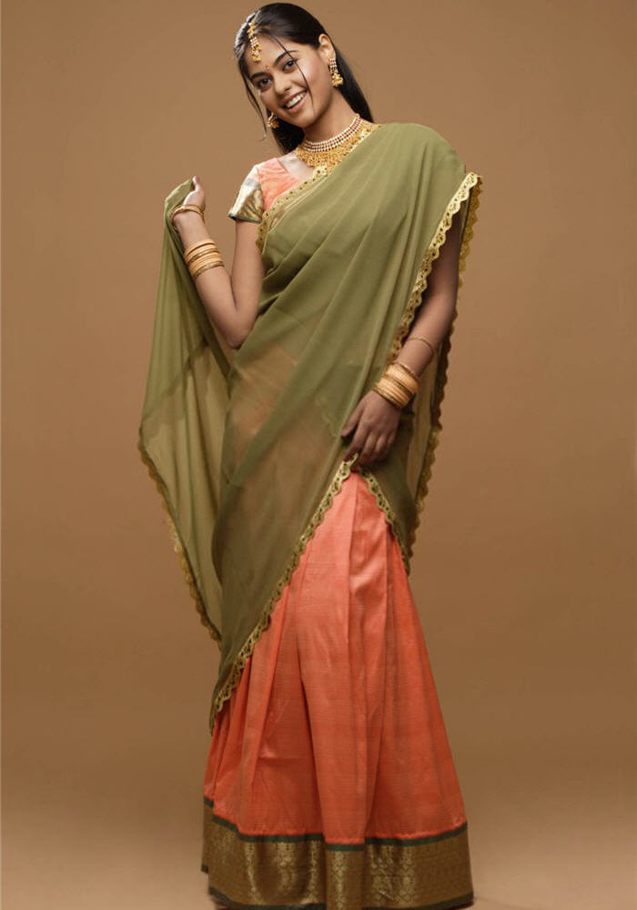 SOUTH INDIAN HALF SAREE: HALF SAREES