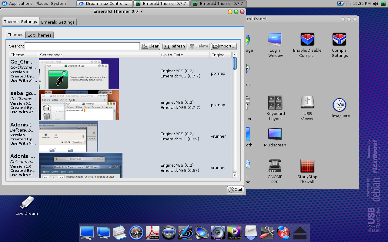 lsonpamnpsa: DreamLinux Desktop Edition 3.5 XFCE - GNOME