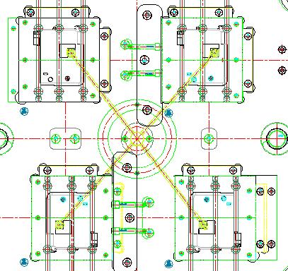 Mesin dan Mold Desain: Mold Pin Point gate dengan empat cavity dan ...
