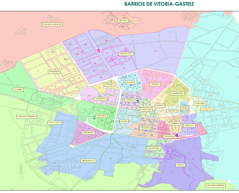 Barrios | De Vitoria y vitorianos