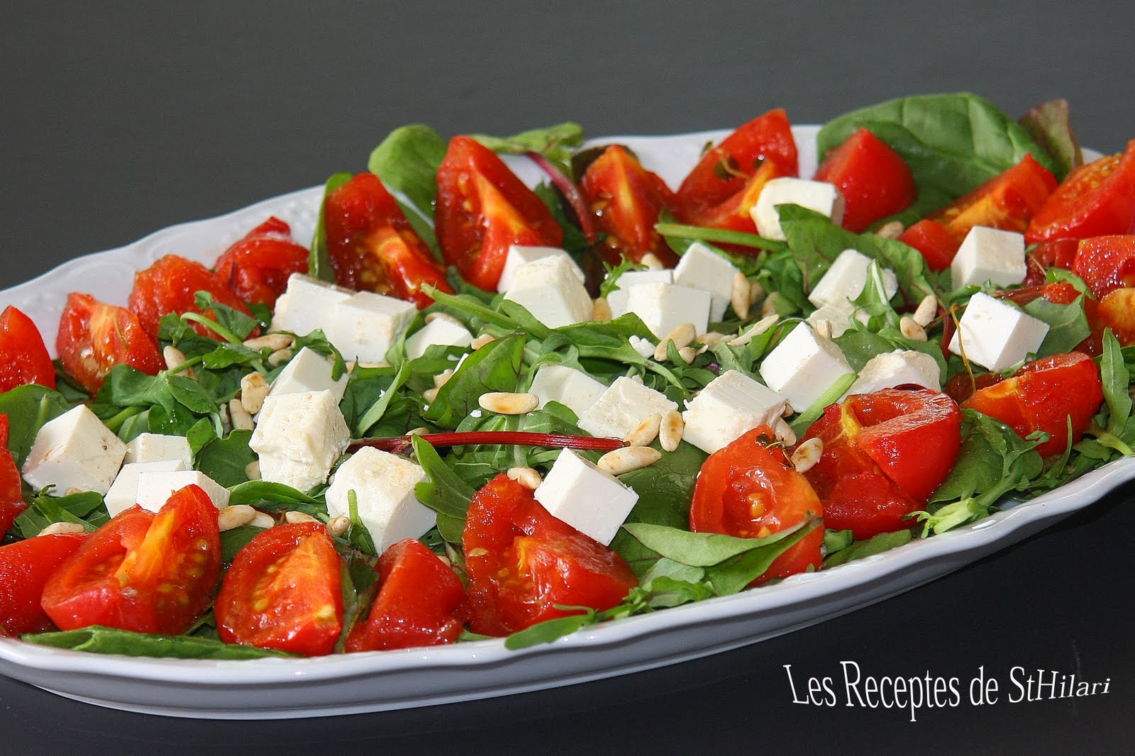 Les Receptes de StHilari: AMANIDA DE TOMÀQUETS CONFITATS, FORMATGE FETA ...