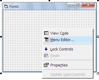 Membuat Menu dengan Menu Editor pada VB 6.0 | Kreativitas Tanpa Batas