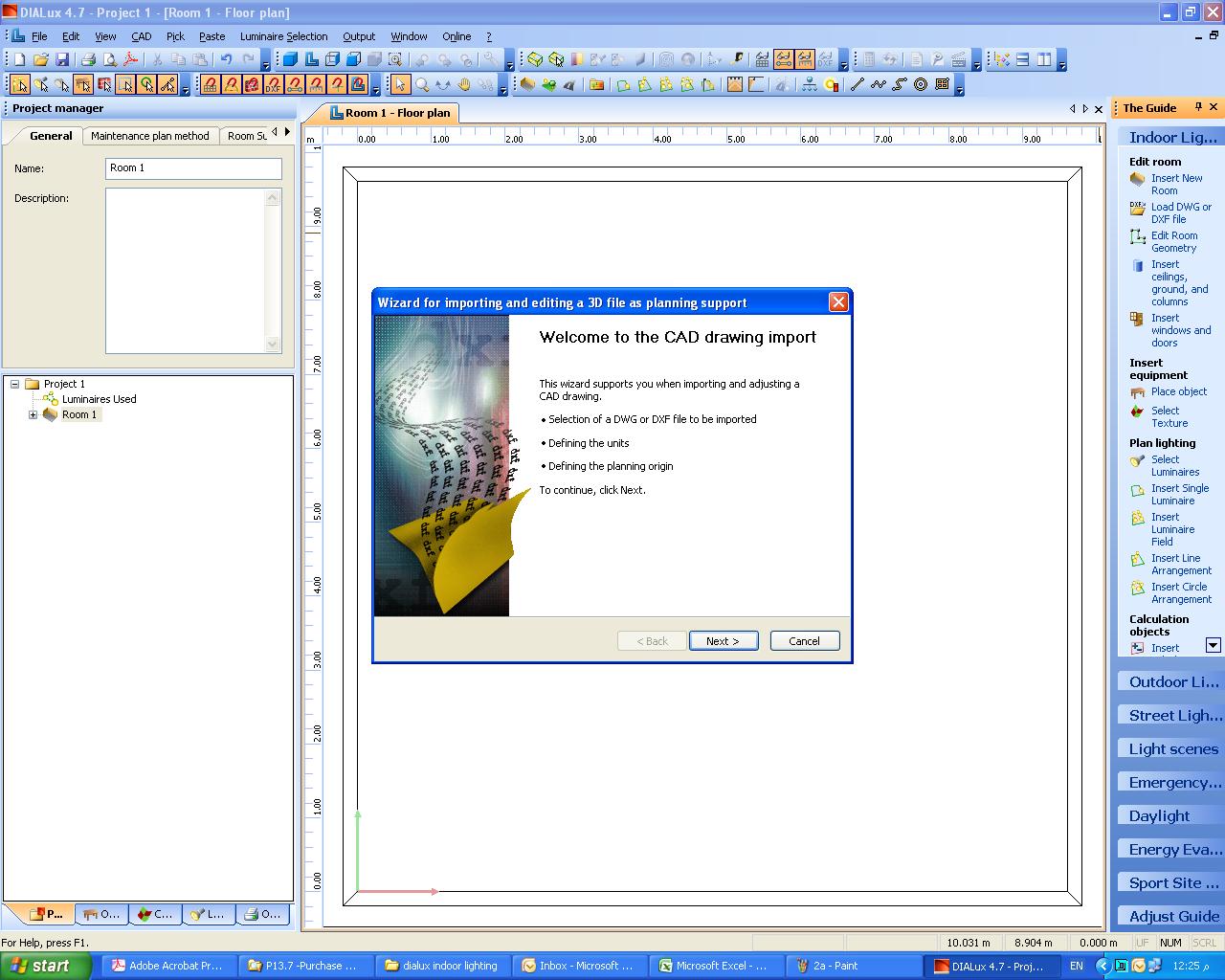 DIALux - Indoor Lighting Calculations Menu Options ~ Electrical Knowhow