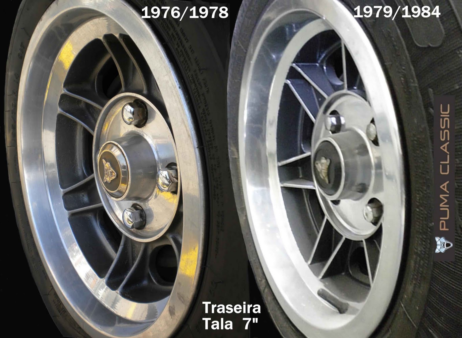 Puma Classic: Rodas Puma GTE / GTS 1976 a 1978