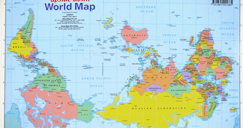 El blog de Miguel Calvillo: Mapa mundi al revés