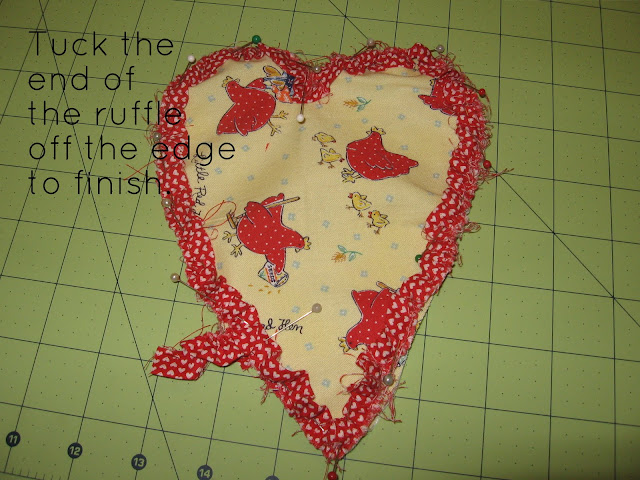 Pickup Some Creativity: Ruffle Heart Banner Tutorial