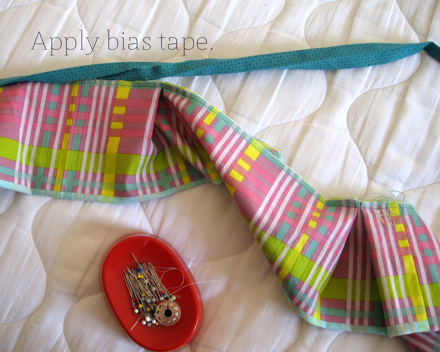 Pickup Some Creativity: Box Pleat Shelf Skirt Tutorial