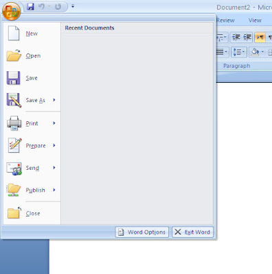 Easy Way to Learn Microsoft Office 2007: Description Office Button on ...