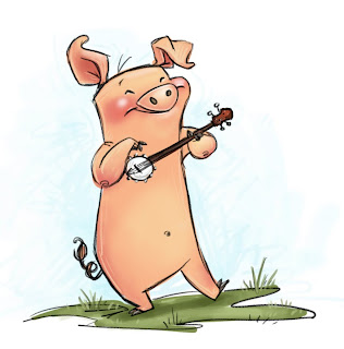 Blog o' the Baroness 2.0: dueling banjo pigs