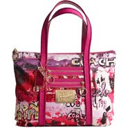 ShopOutSingapore: COACH Wall Graffiti POPPY Glam Tote Bag Purse 14987 ...