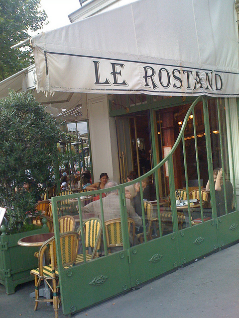 Tally Ho!: Cafe Le Rostand Paris France Across From The Luxembourg Gardens