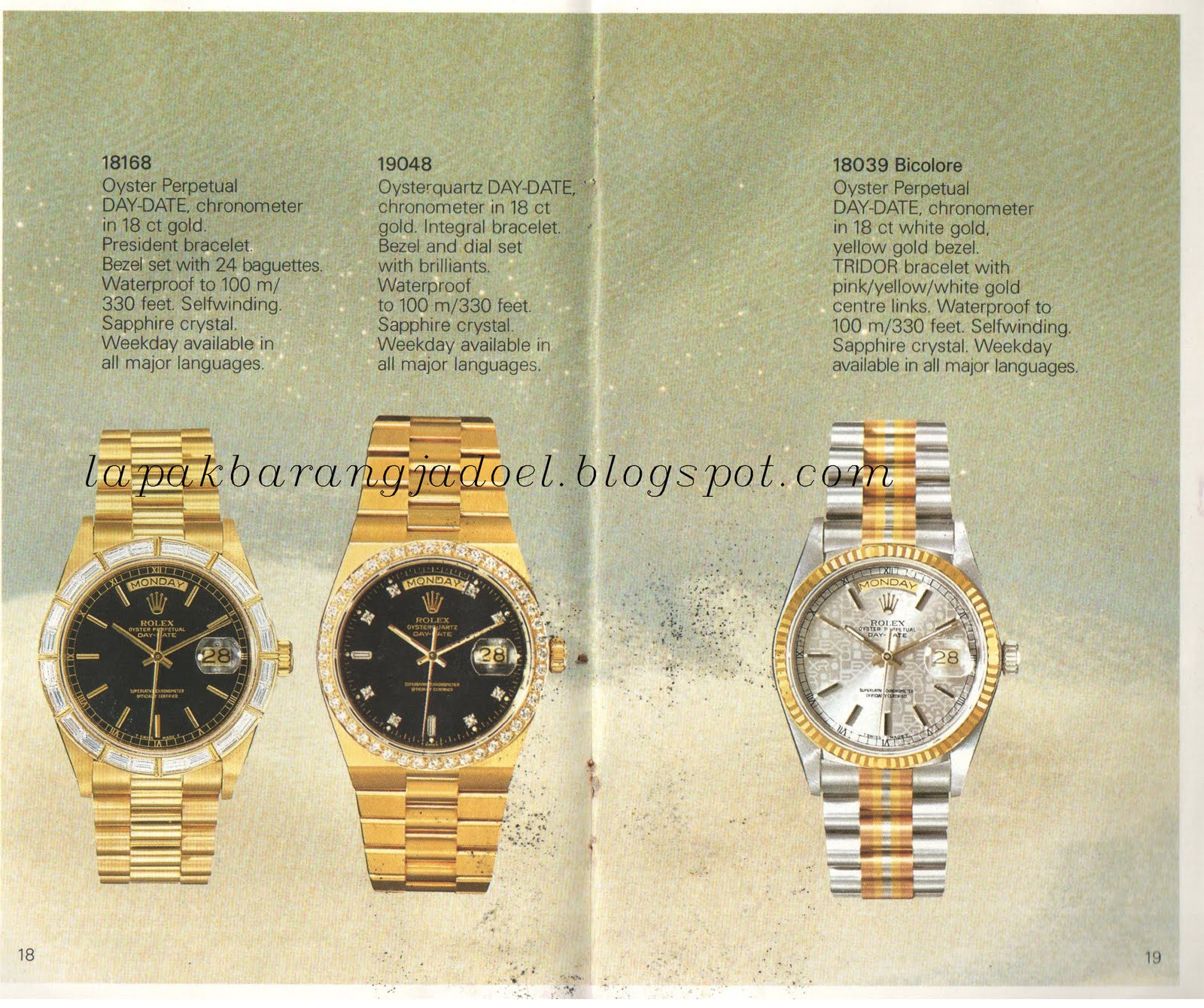 Lapak Barang Jadoel (LBJ): Katalog Jam Tangan Rolex (TERJUAL)