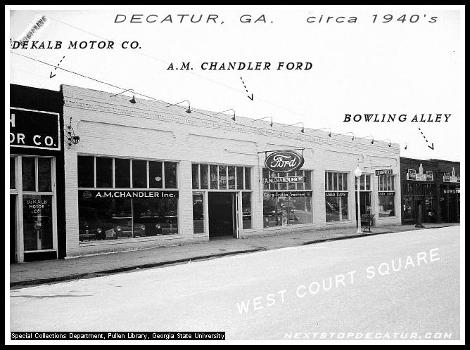 NEXT STOP...DECATUR: Rare Photo of West Court Sq. circa 1950's